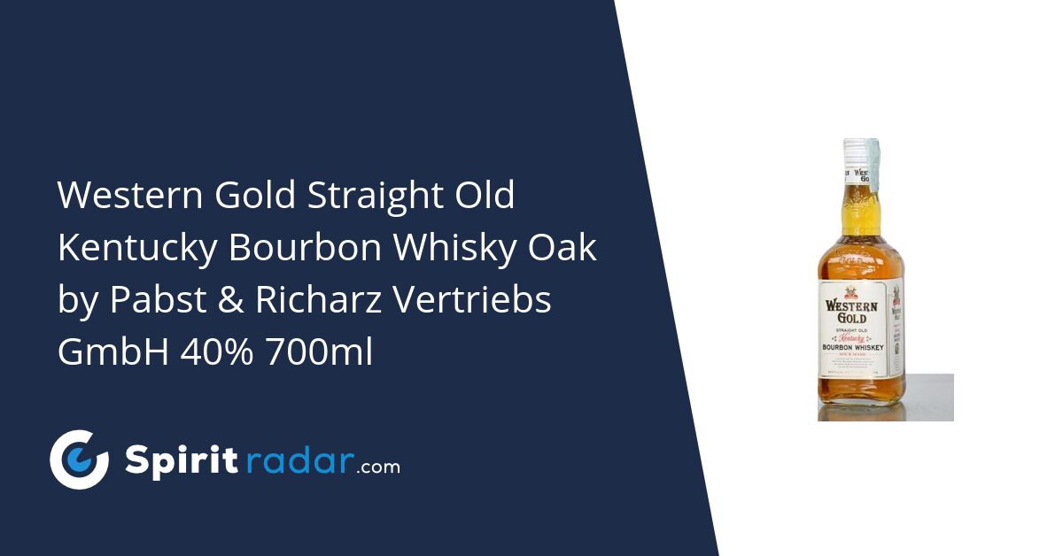 Western Gold Straight Old Kentucky Bourbon Whisky Oak by Pabst ...