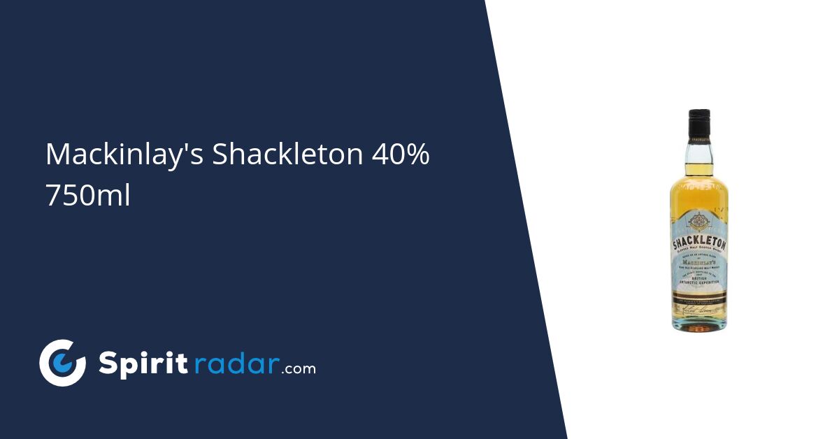 Mackinlay's Shackleton 40% 750ml - Spirit Radar