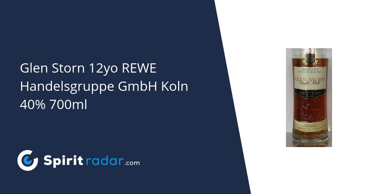 Glen Storn 12yo REWE Handelsgruppe GmbH Koln 40% 700ml - Spirit Radar