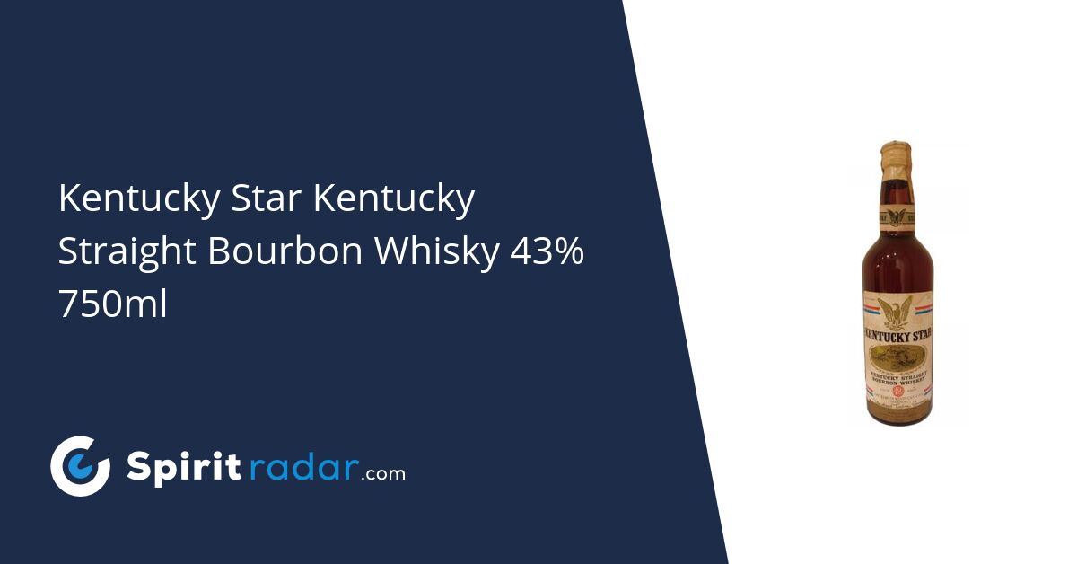 Kentucky Star Kentucky Straight Bourbon Whisky 43% 750ml - Spirit Radar