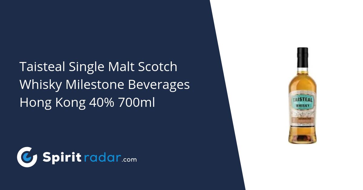 Taisteal Single Malt Scotch Whisky Milestone Beverages Hong Kong 40% ...