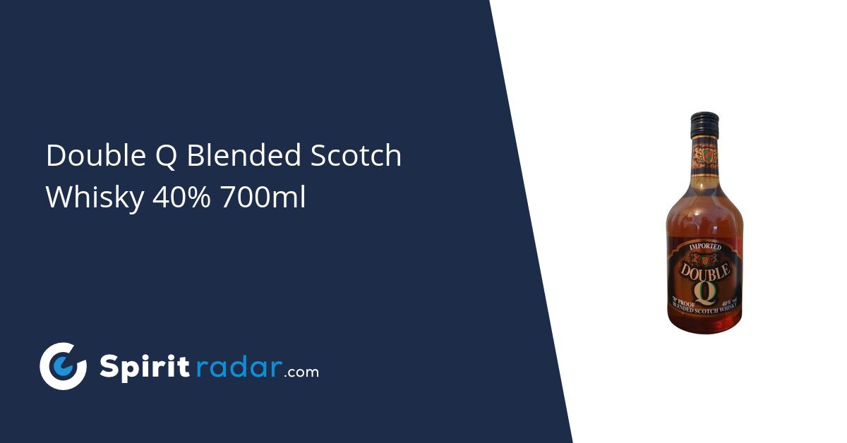 Double Q Blended Scotch Whisky matured in Oak Wood Barrels 40% 700ml ...