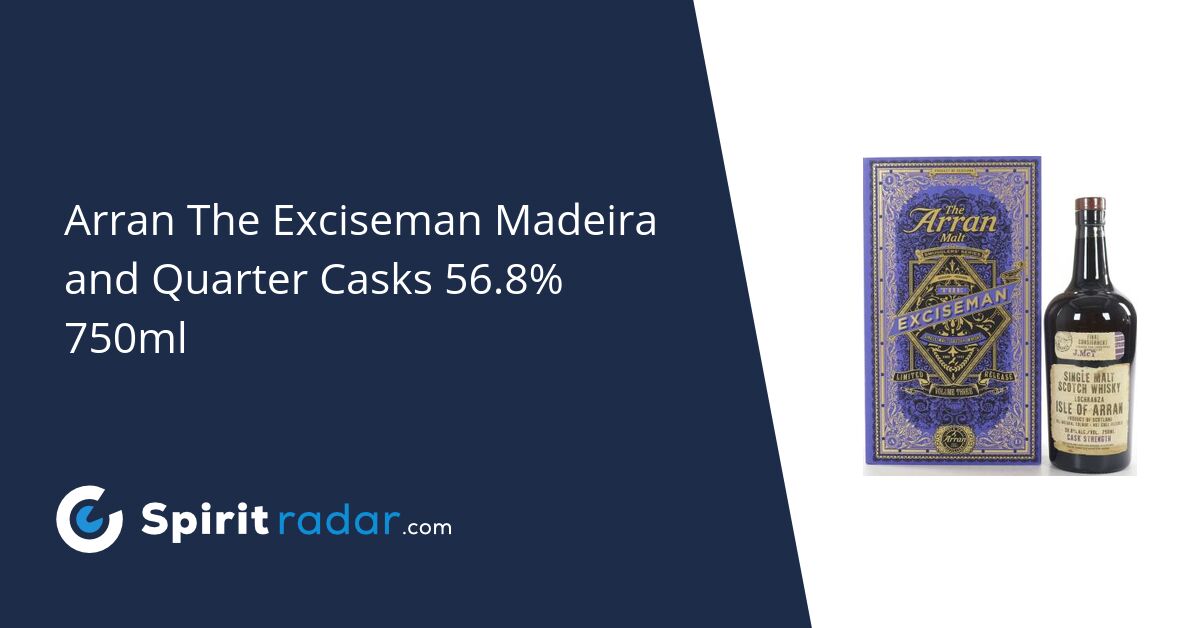 Arran The Exciseman Madeira and Quarter Casks 56.8% 750ml - Spirit Radar