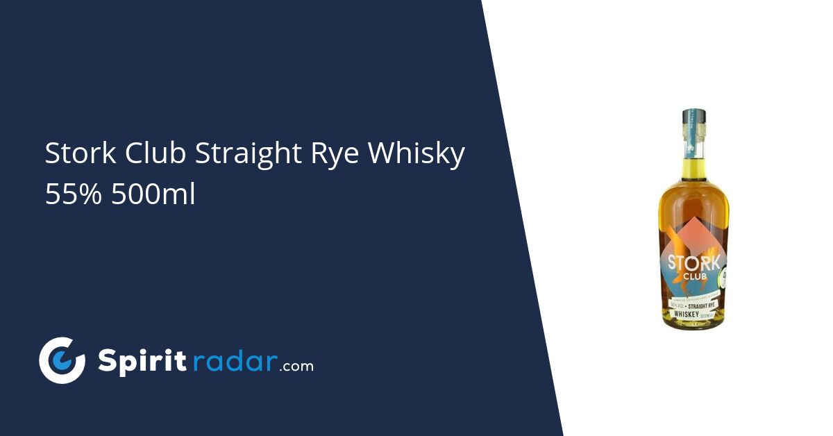 Stork Club Straight Rye Whisky 55% 500ml - Spirit Radar