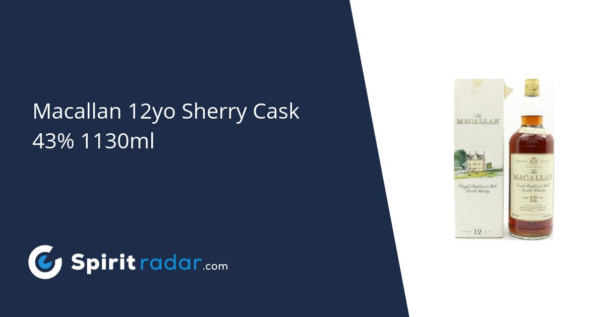 Macallan 12yo Sherry Cask 43% 1130ml - Spirit Radar