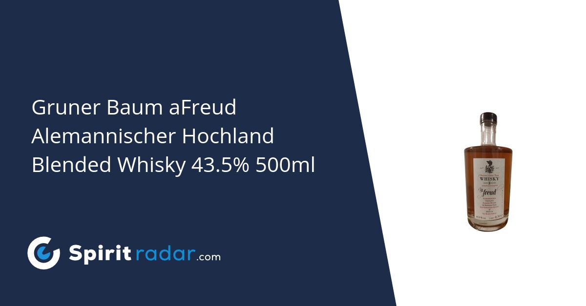 Gruner Baum aFreud Alemannischer Hochland Blended Whisky 43.5% 500ml ...