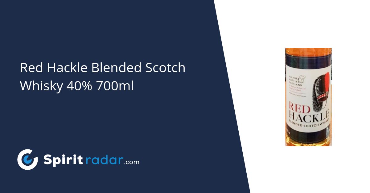 Red Hackle Blended Scotch Whisky 40% 700ml - Spirit Radar