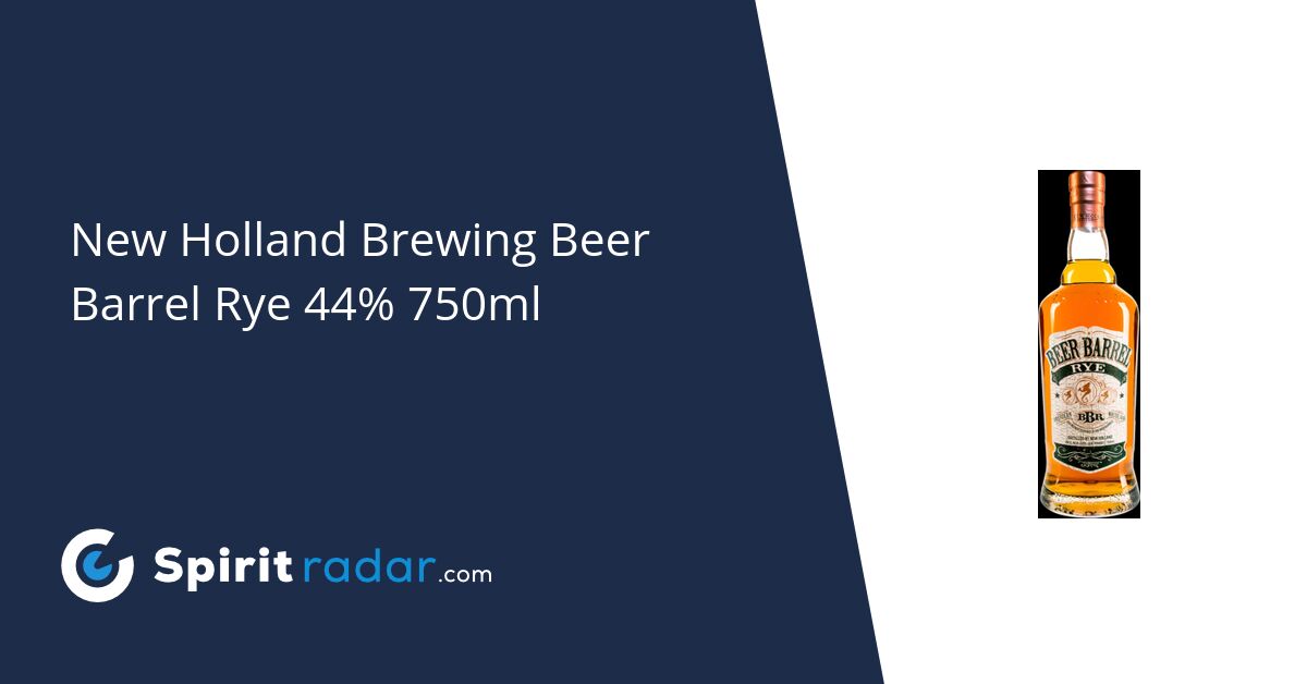 New Holland Brewing Beer Barrel Rye 44% 750ml - Spirit Radar