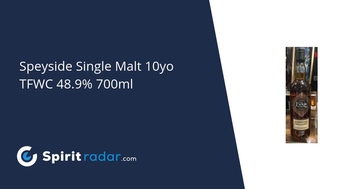 Speyside Single Malt 10yo TFWC 48.9% 700ml - Spirit Radar