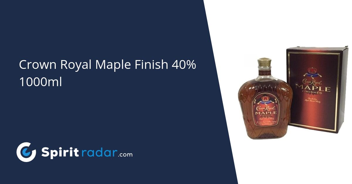 Crown Royal Maple Finish 40% 1000ml - Spirit Radar