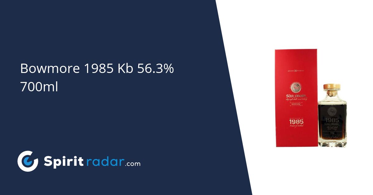 Bowmore 1985 Kb 56.3% 700ml - Spirit Radar