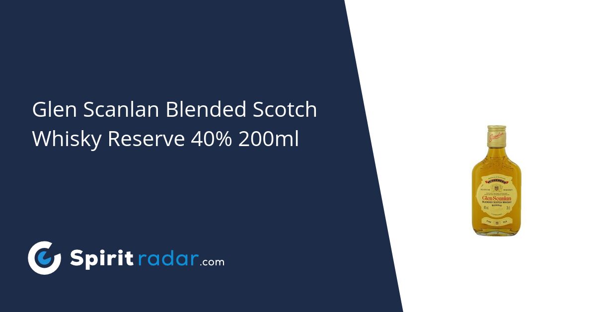Glen Scanlan Blended Scotch Whisky Reserve 40% 200ml - Spirit Radar