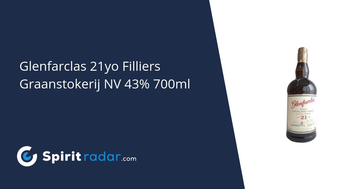 Glenfarclas 21yo Filliers Graanstokerij NV 43% 700ml - Spirit Radar