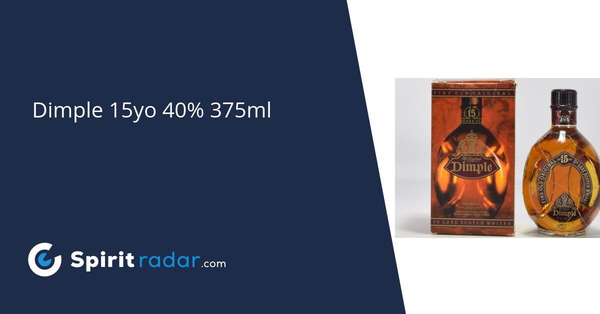 Dimple 15yo 40% 375ml - Spirit Radar