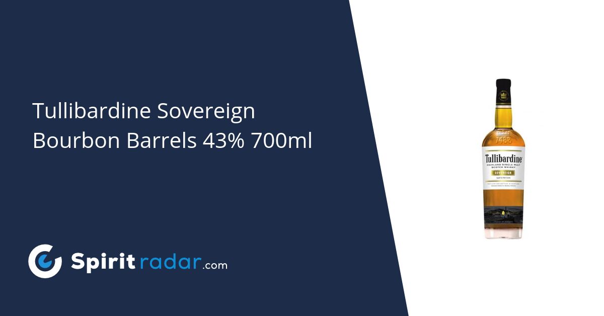 Tullibardine Sovereign Bourbon Barrels 43% 700ml - Spirit Radar