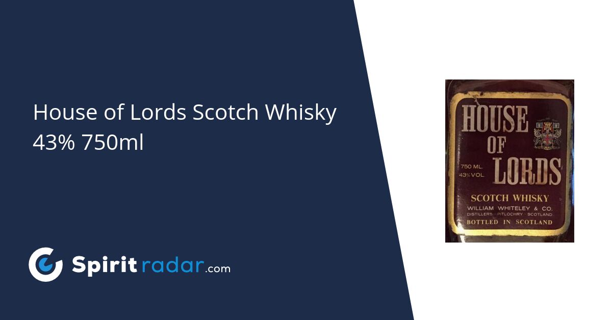 House of Lords Scotch Whisky 43% 750ml - Spirit Radar