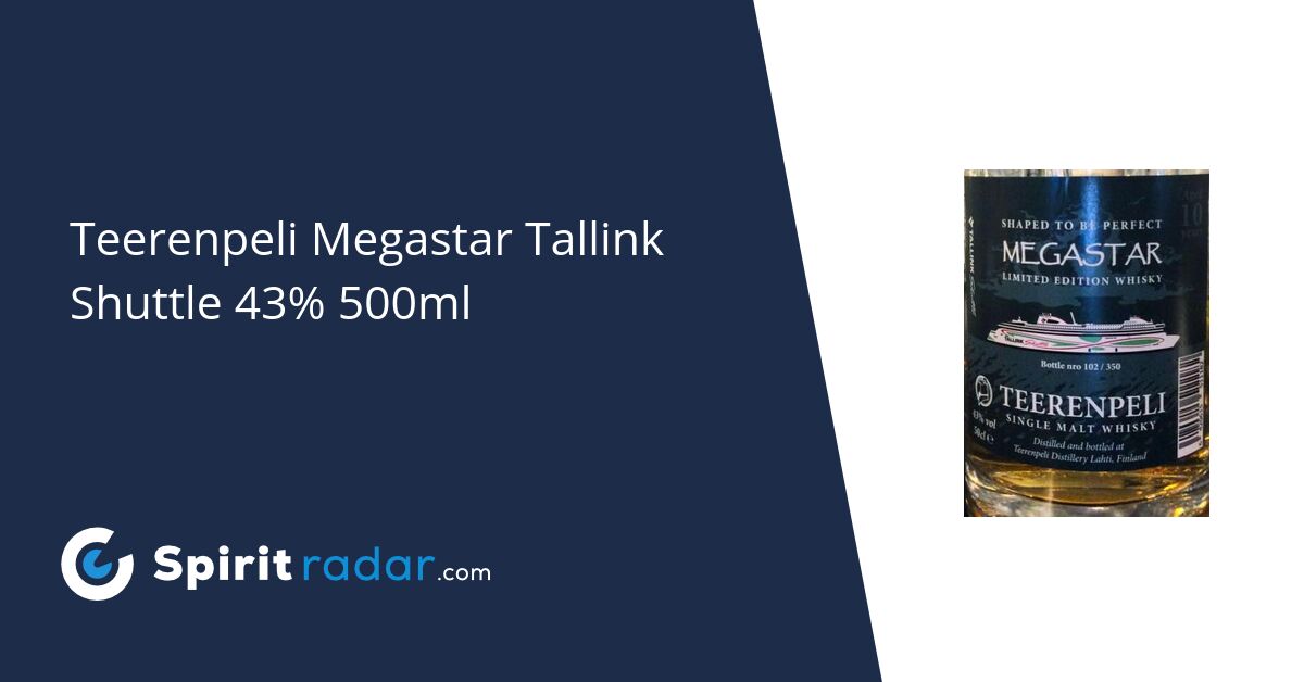 Teerenpeli Megastar Tallink Shuttle 43% 500ml - Spirit Radar