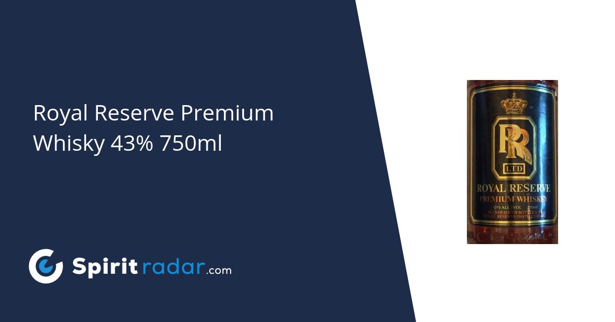 Royal Reserve Premium Whisky 43% 750ml - Spirit Radar