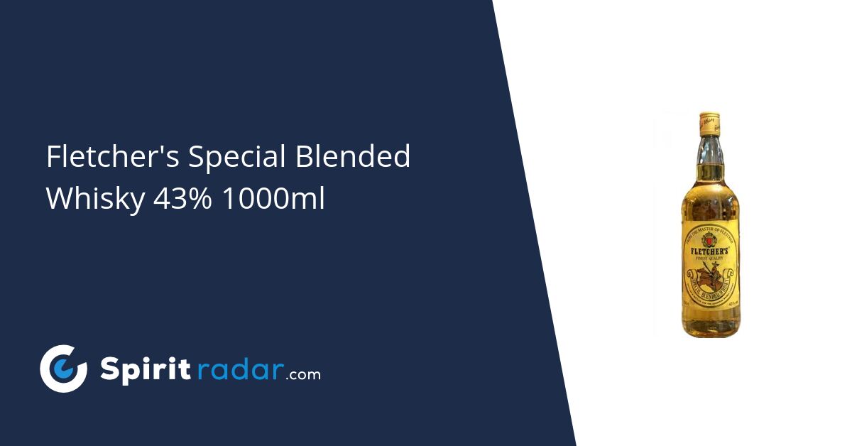 Fletcher's Special Blended Whisky 43% 1000ml - Spirit Radar