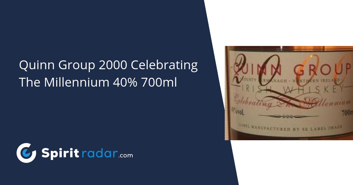 Quinn Group 2000 Celebrating The Millennium 40% 700ml - Spirit Radar