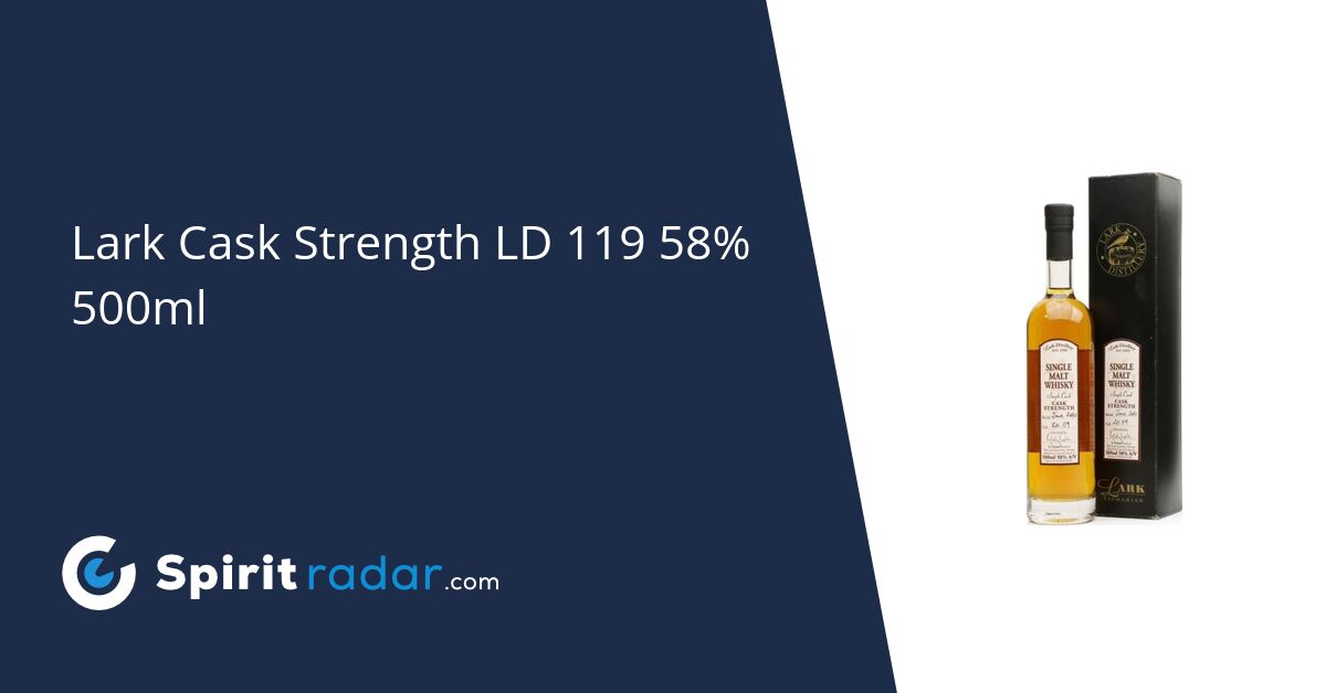 Lark Cask Strength LD 119 58% 500ml - Spirit Radar