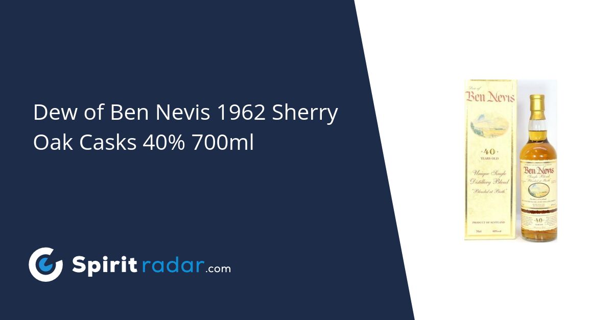 Dew of Ben Nevis 1962 Sherry Oak Casks 40% 700ml - Spirit Radar