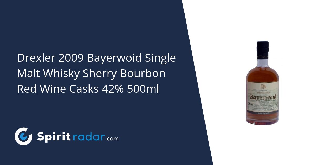 Drexler 2009 Bayerwoid Single Malt Whisky Sherry Bourbon Red Wine Casks ...