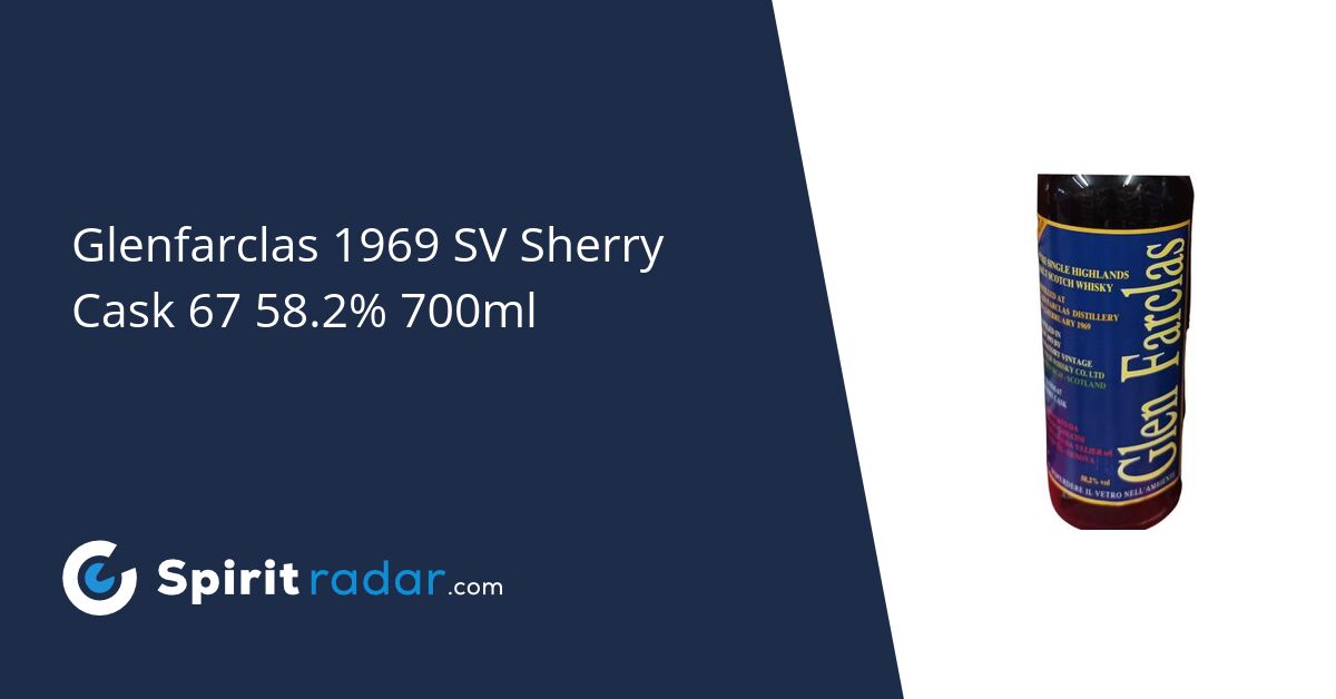 Glenfarclas 1969 SV Sherry Cask 67 58.2% 700ml - Spirit Radar