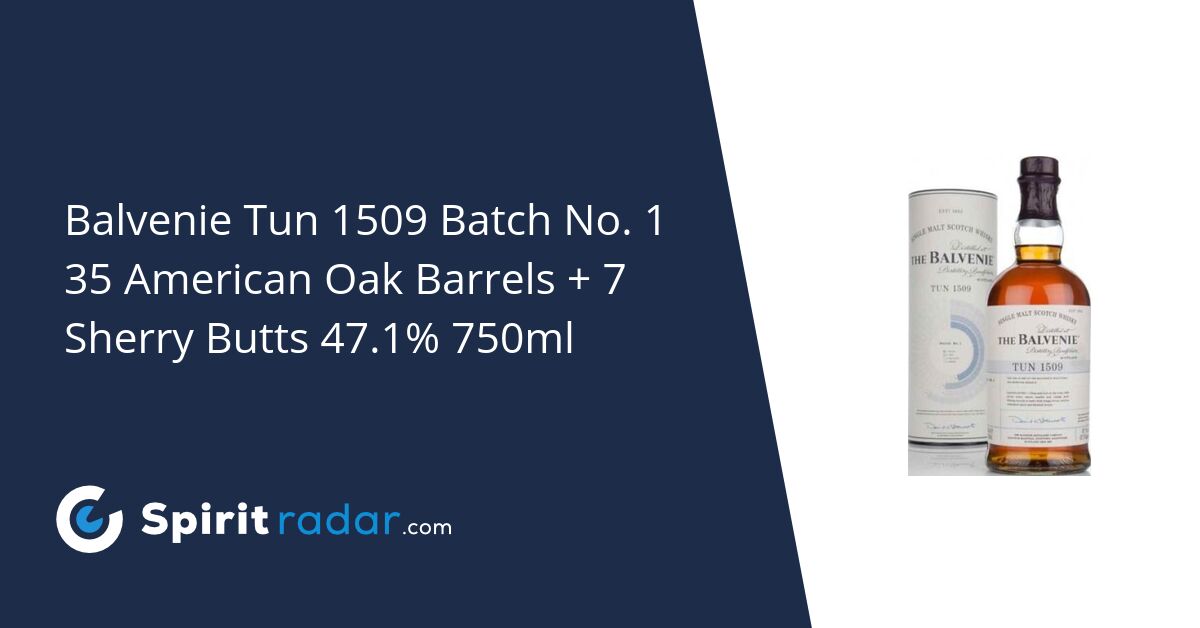 Balvenie Tun 1509 Batch No. 1 35 American Oak Barrels + 7 Sherry Butts ...
