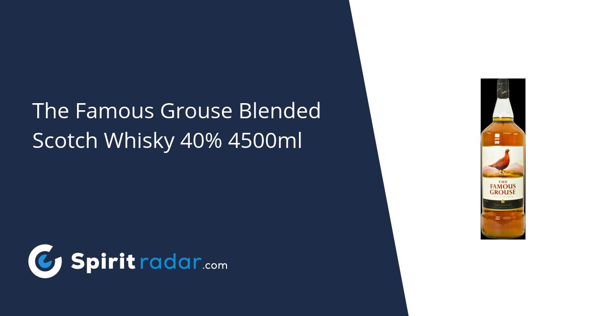The Famous Grouse Blended Scotch Whisky 40% 4500ml - Spirit Radar