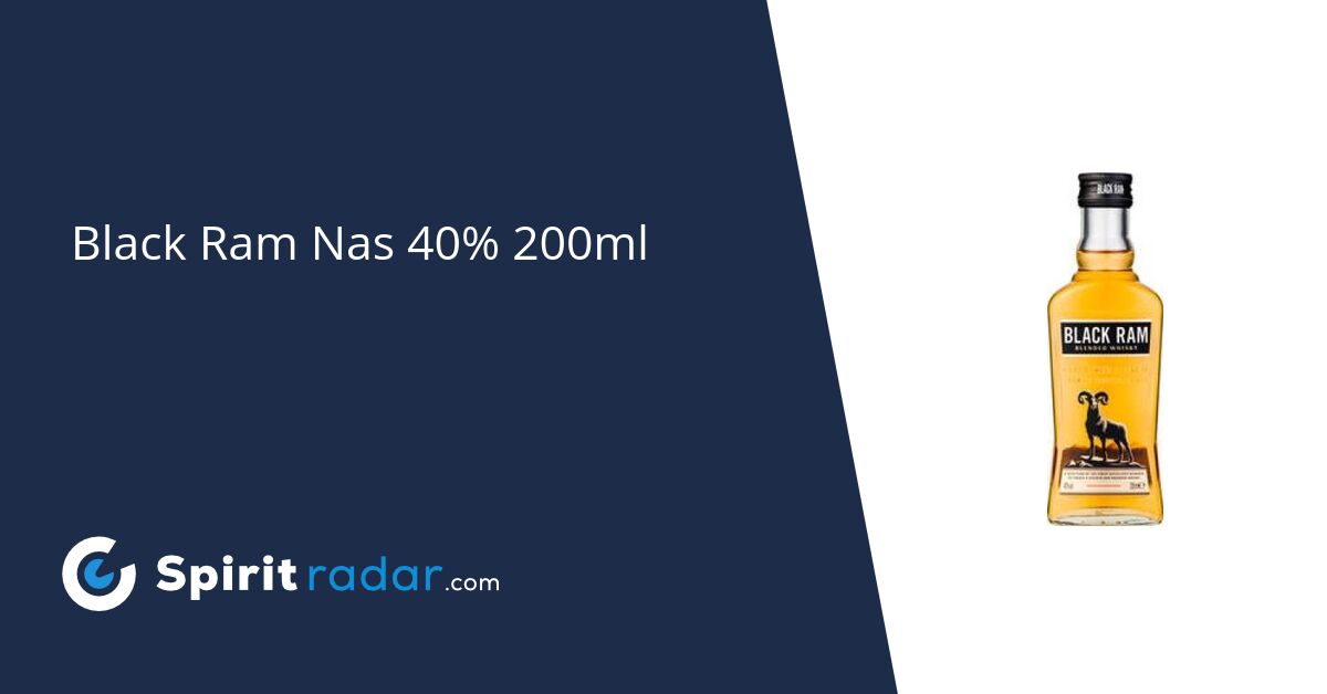 Black Ram Nas 40% 200ml - Spirit Radar
