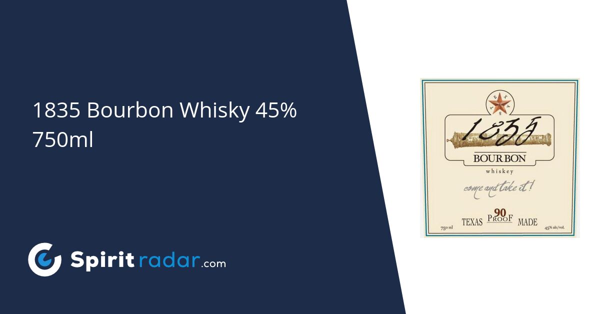 1835 Bourbon Whisky 45% 750ml - Spirit Radar