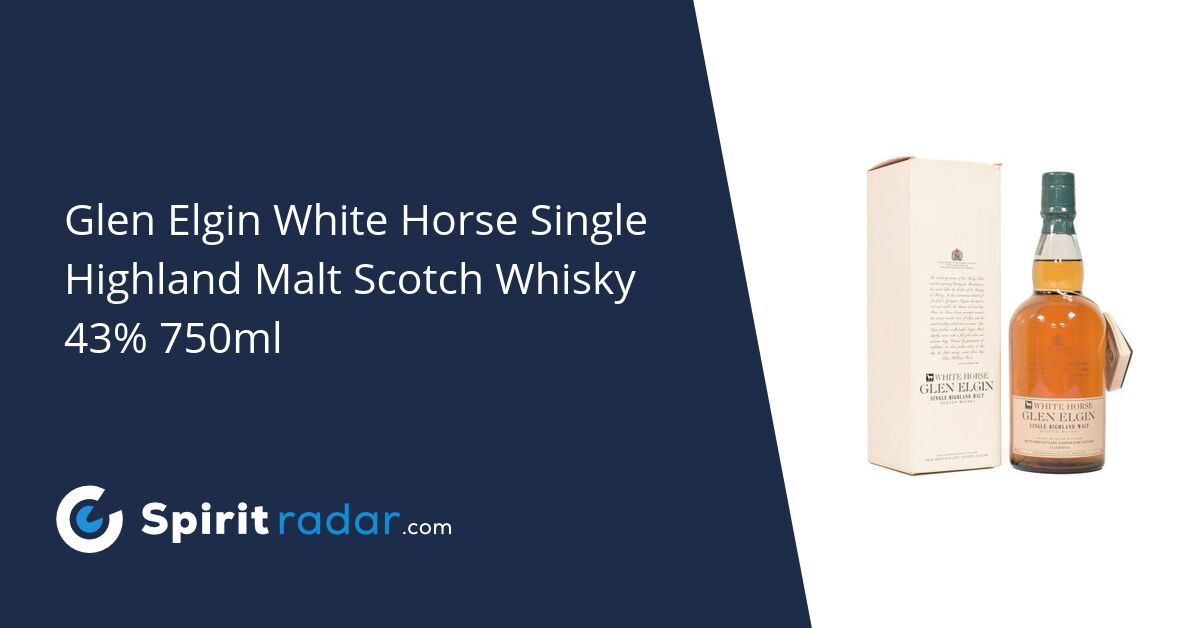Glen Elgin White Horse Single Highland Malt Scotch Whisky 43% 750ml - Spirit Radar
