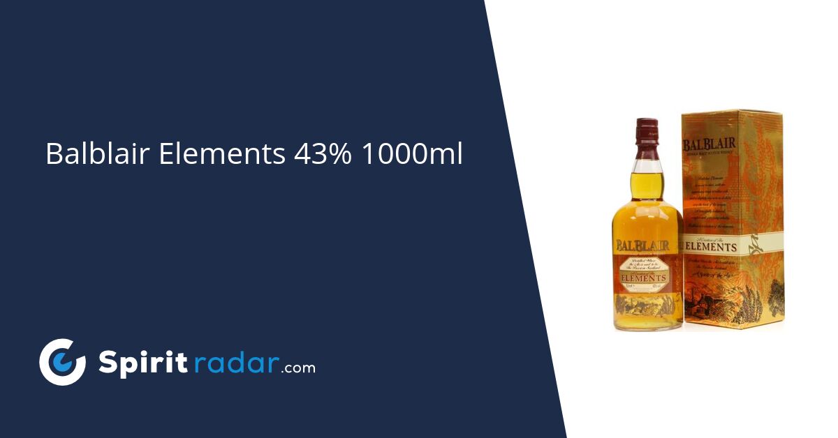 Balblair Elements 43% 1000ml - Spirit Radar
