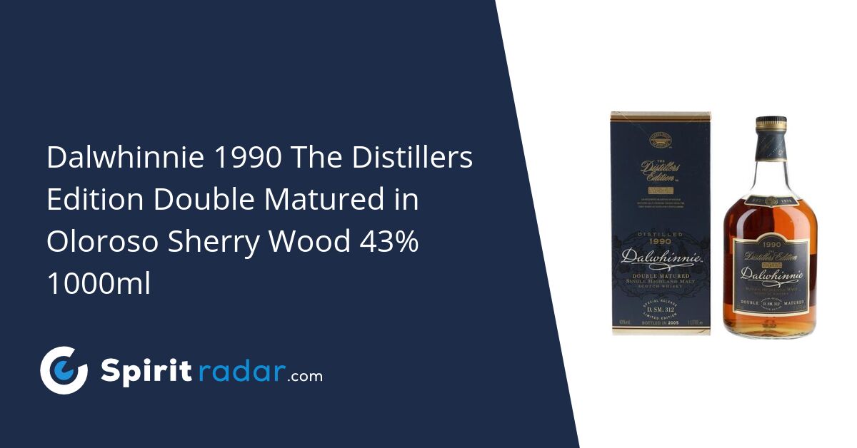 Dalwhinnie 1990 The Distillers Edition Double Matured in Oloroso Sherry ...
