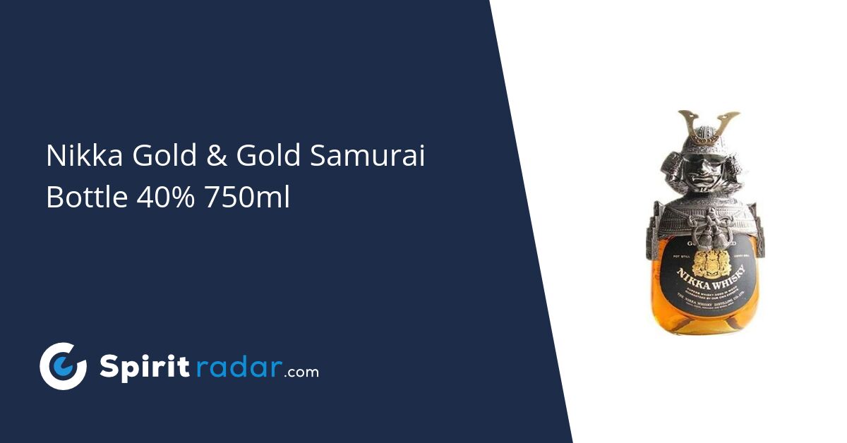 Nikka Gold & Gold Samurai Bottle 40% 750ml - Spirit Radar
