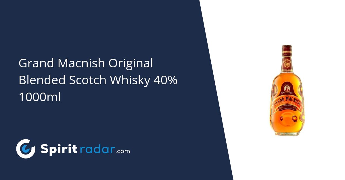 Grand Macnish Original Blended Scotch Whisky 40% 1000ml - Spirit Radar