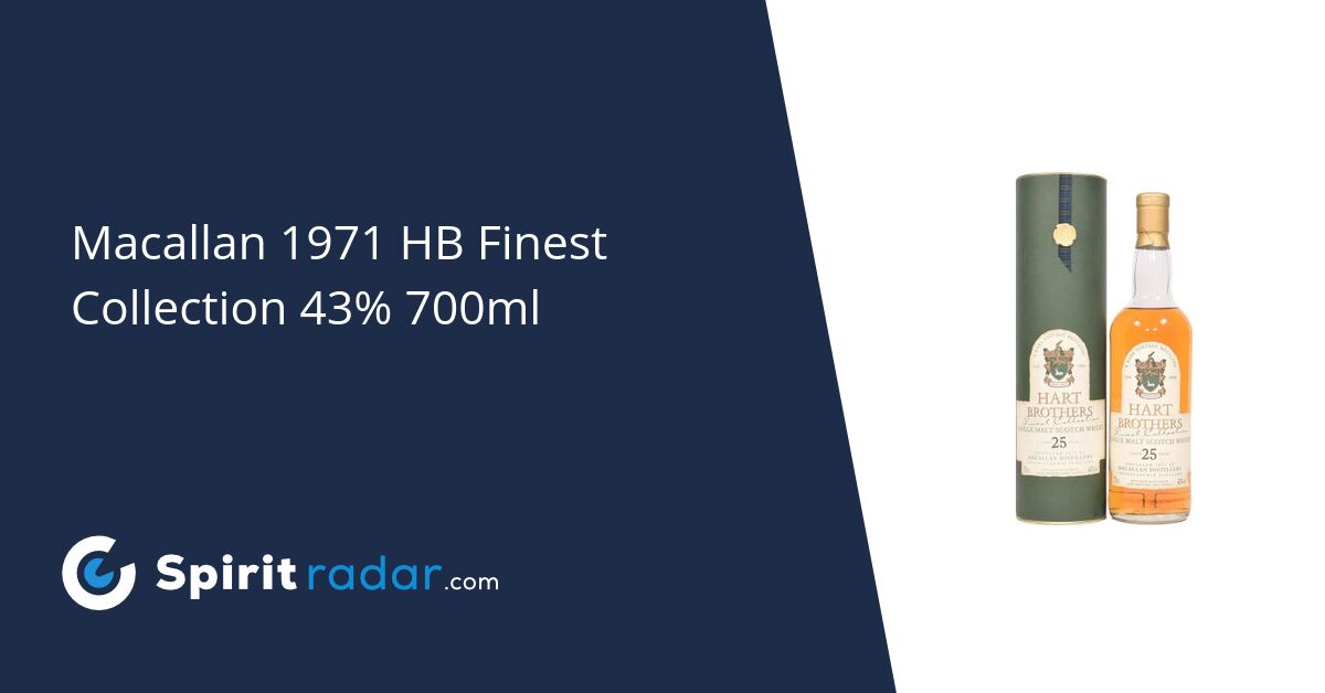 Macallan 1971 HB Finest Collection 43% 700ml - Spirit Radar