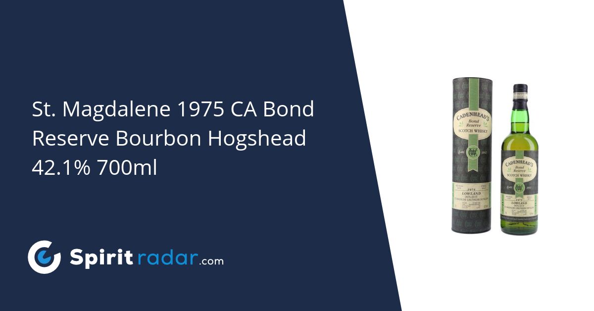 St. Magdalene 1975 CA Bond Reserve Bourbon Hogshead 42.1% 700ml ...