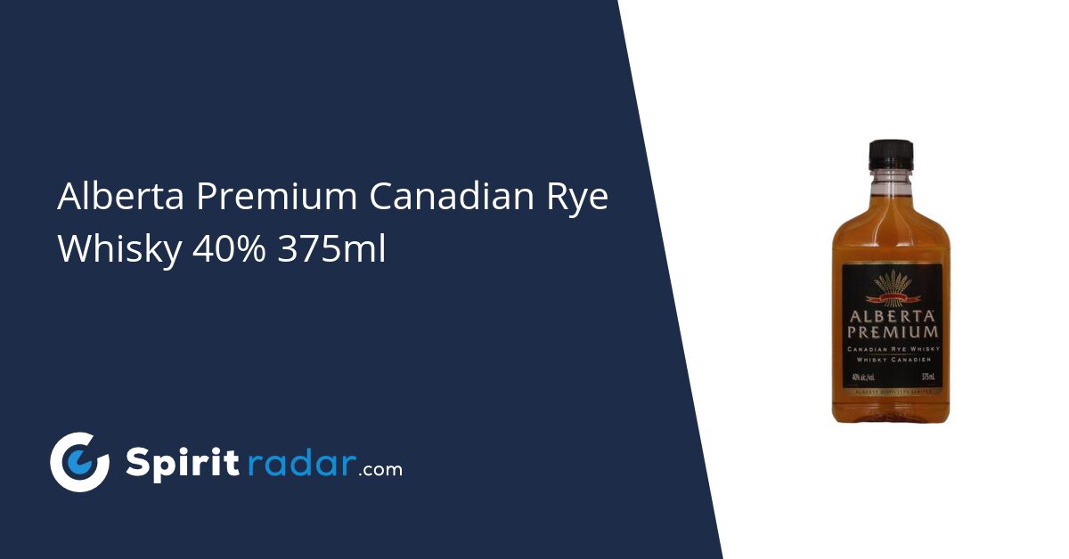 Alberta Premium Canadian Rye Whisky 40% 375ml - Spirit Radar