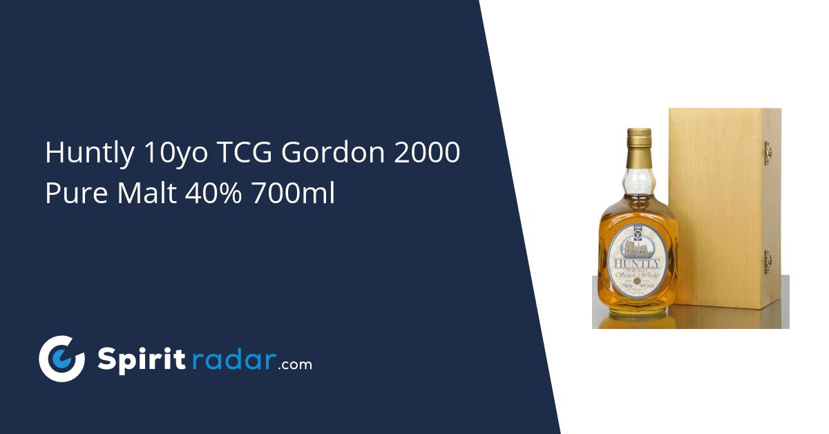 Huntly 10yo TCG Gordon 2000 Pure Malt 40% 700ml - Spirit Radar