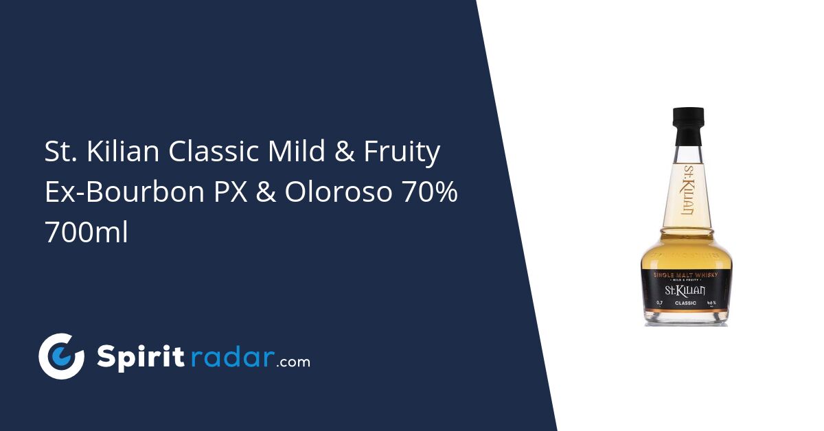 St. Kilian Classic Mild & Fruity Ex-Bourbon PX & Oloroso 46% 700ml ...