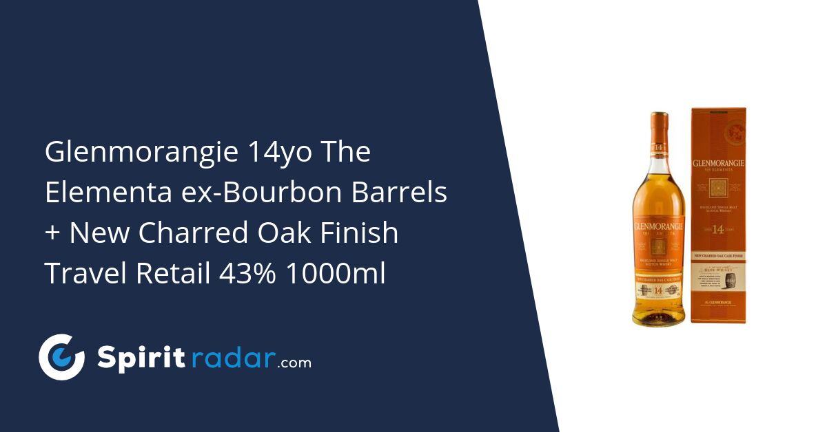 Glenmorangie 14yo The Elementa ex-Bourbon Barrels + New Charred Oak ...
