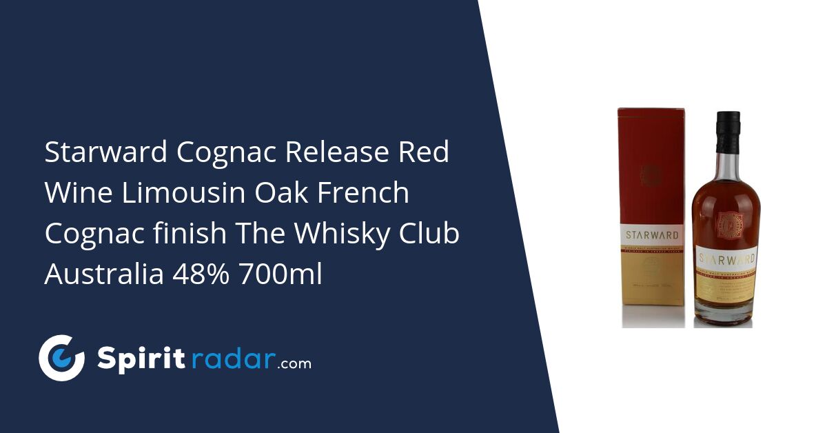 Starward Cognac Release Red Wine Limousin Oak French Cognac finish The ...