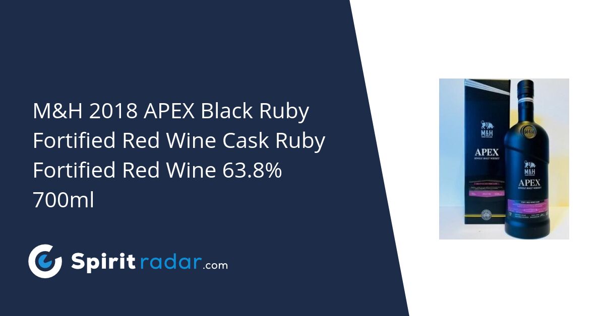 M&H 2018 APEX Black Ruby Fortified Red Wine Cask Ruby Fortified Red ...