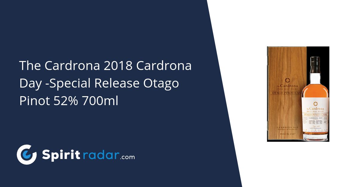 The Cardrona 2018 Cardrona Day -Special Release Otago Pinot 52% 700ml ...