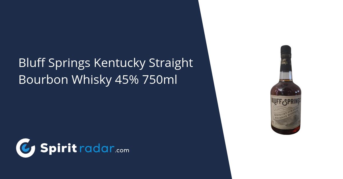 Bluff Springs Kentucky Straight Bourbon Whisky 45% 750ml - Spirit Radar