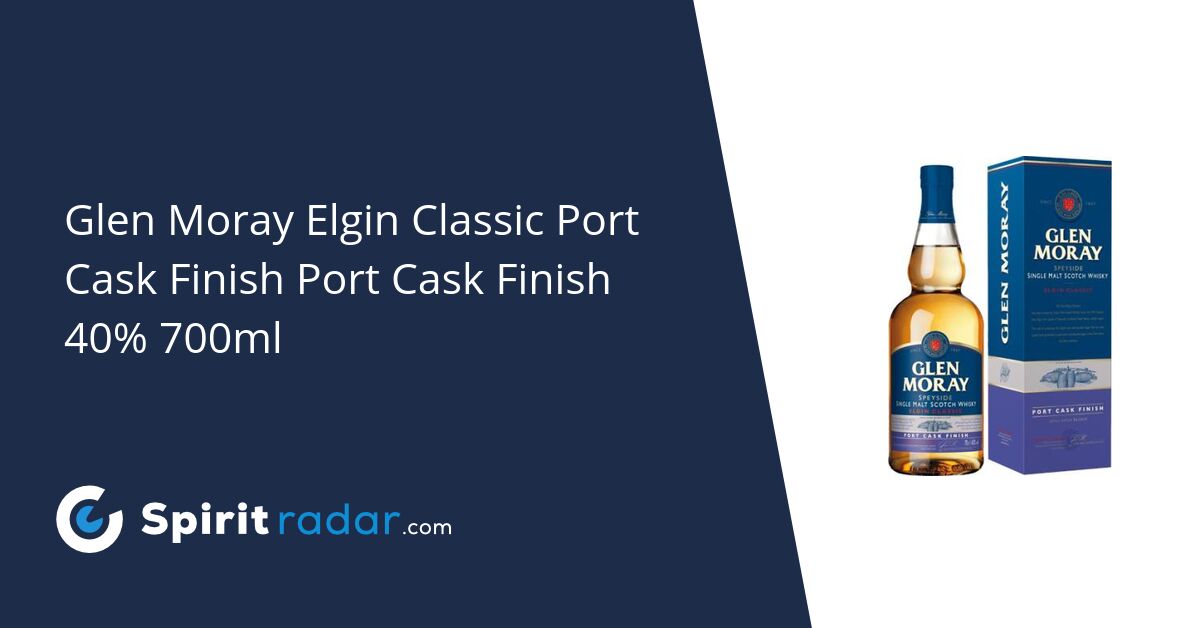 Glen Moray Elgin Classic Port Cask Finish Port Cask Finish 40% 700ml ...