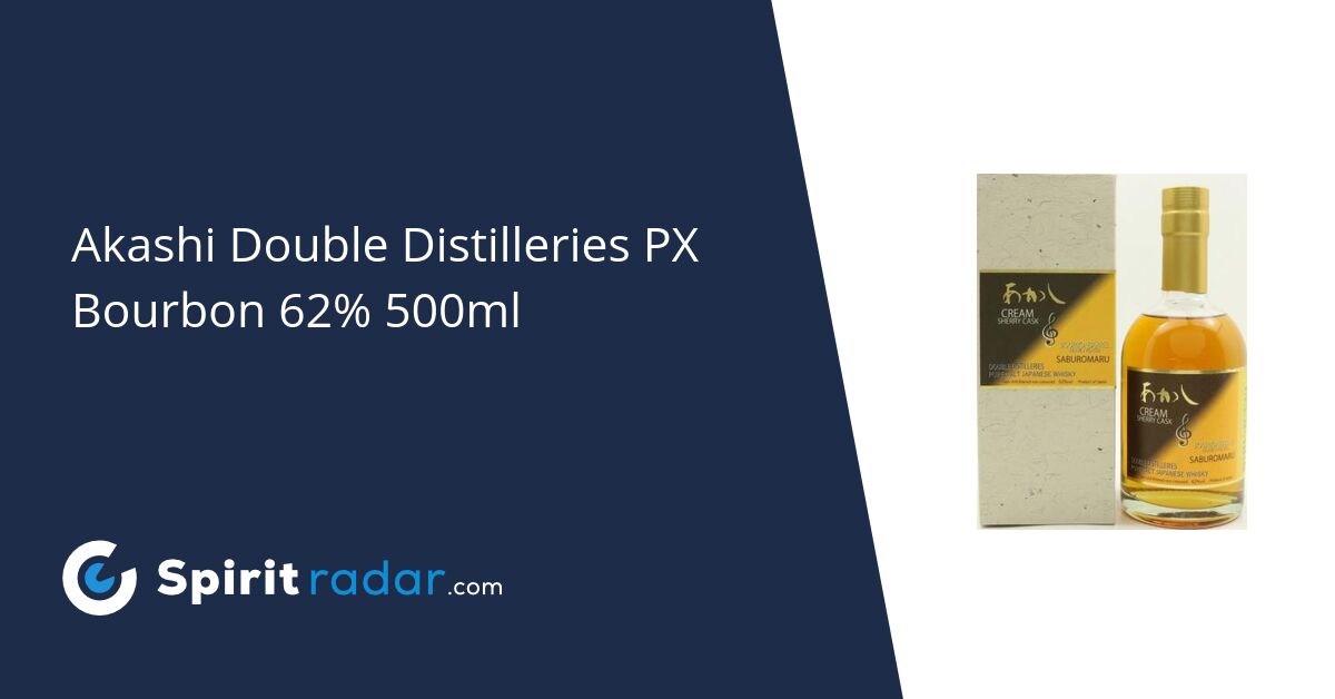 Akashi Double Distilleries PX Bourbon 62% 500ml - Spirit Radar