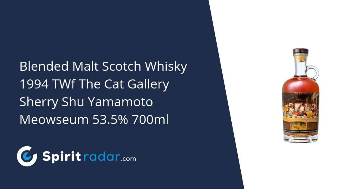 Blended Malt Scotch Whisky 1994 TWf The Cat Gallery Sherry Shu Yamamoto Meowseum 53.5% 700ml ...